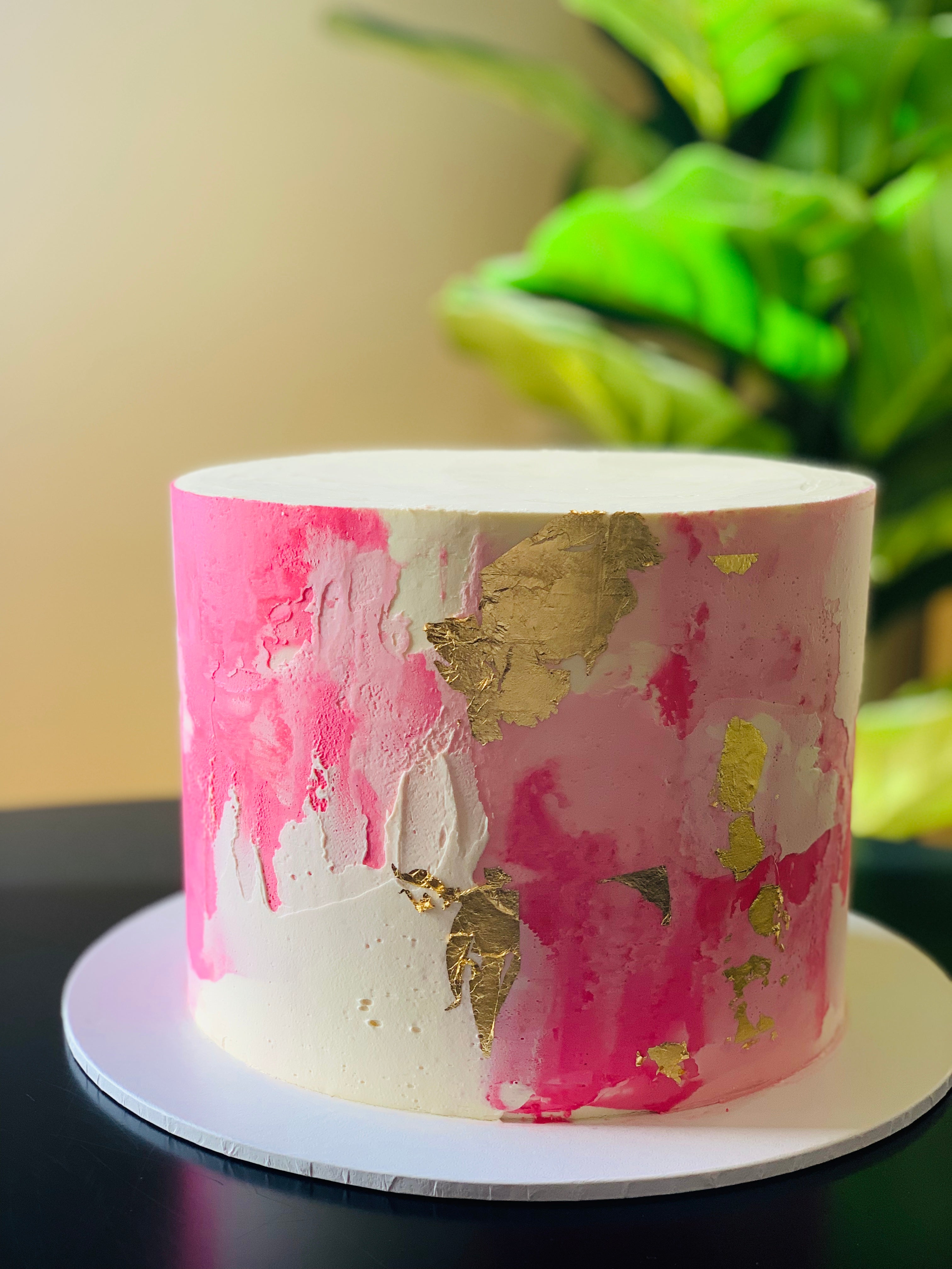 Abstract Watercolour Cake – The Cake Club.